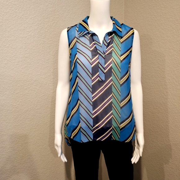 CAbi | Tops | Cabi Ascot Sheer Blouse | Poshmark